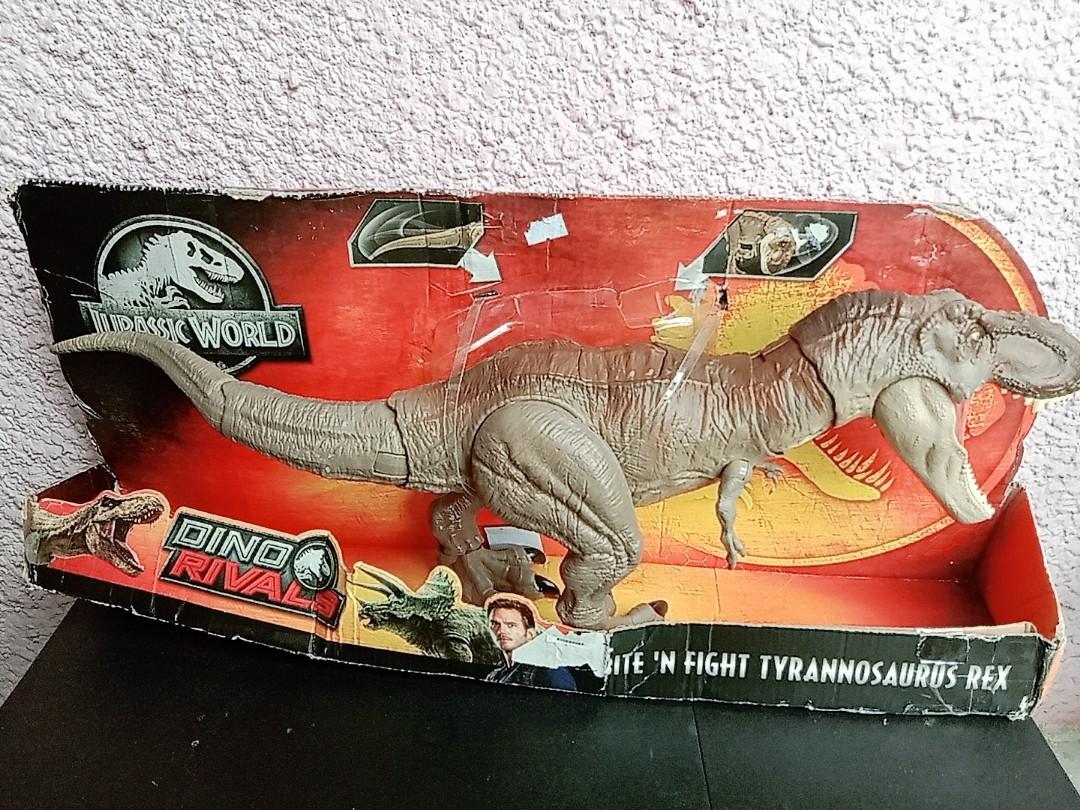 Jurassic World Dino Rivals Bite n Fight Tyrannosaurus Rex Dinosaur ...
