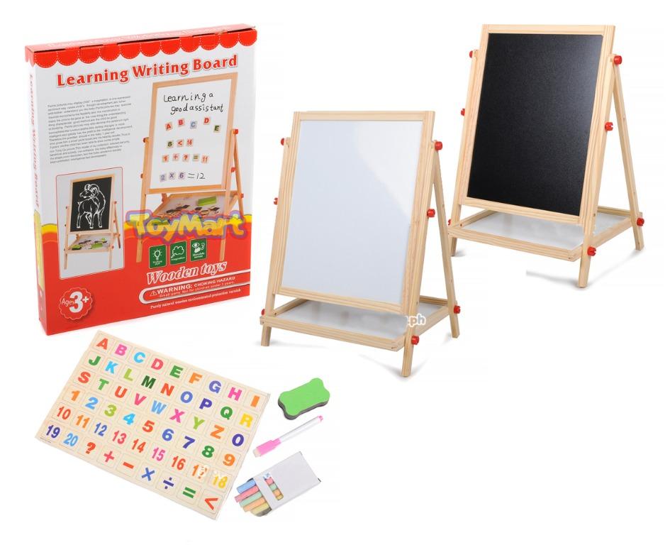 Learning Writing Wooden Board Whiteboard Blackboard for Kids, Babies ...