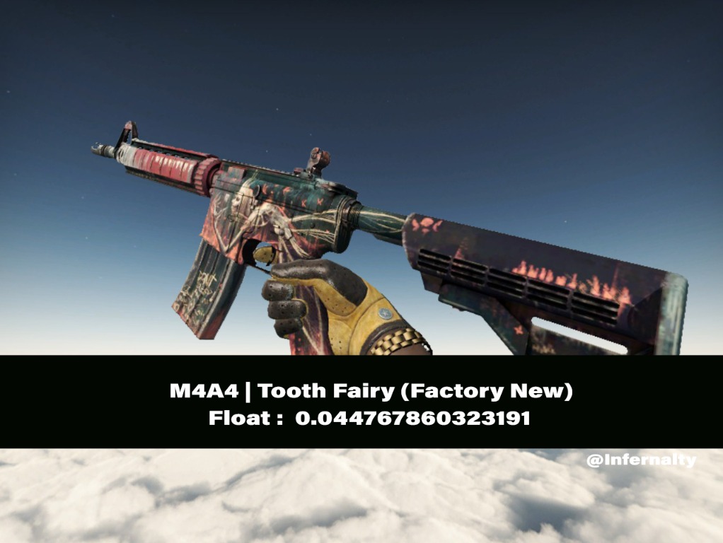 M4A4 Tooth Fairy FN CSGO SKINS KNIVES, Video Gaming, Gaming Accessories ...