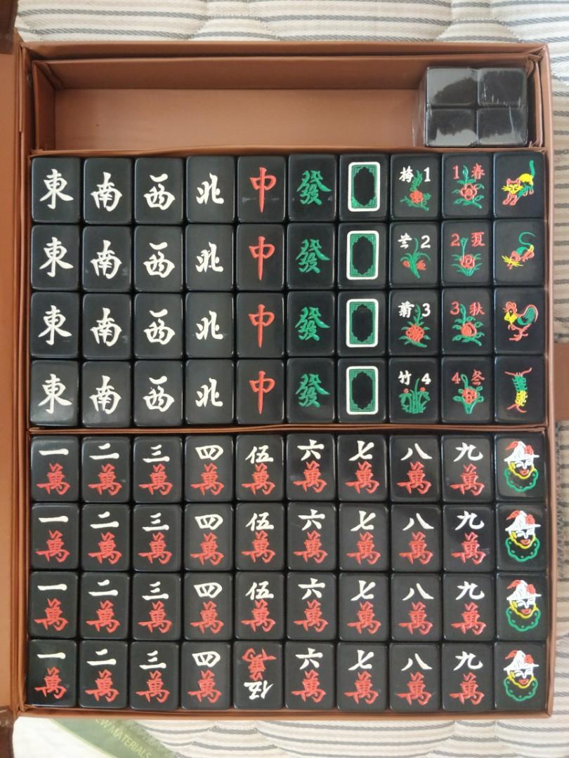 Mahjong Set A1 Black, Hobbies & Toys, Toys & Games on Carousell