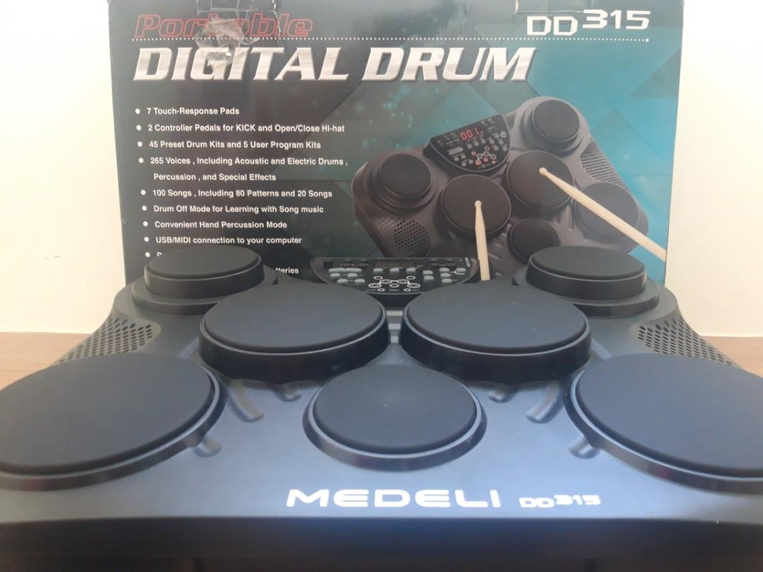 Medeli Digital Drum DD315, Hobbies & Toys, Music & Media, Musical ...