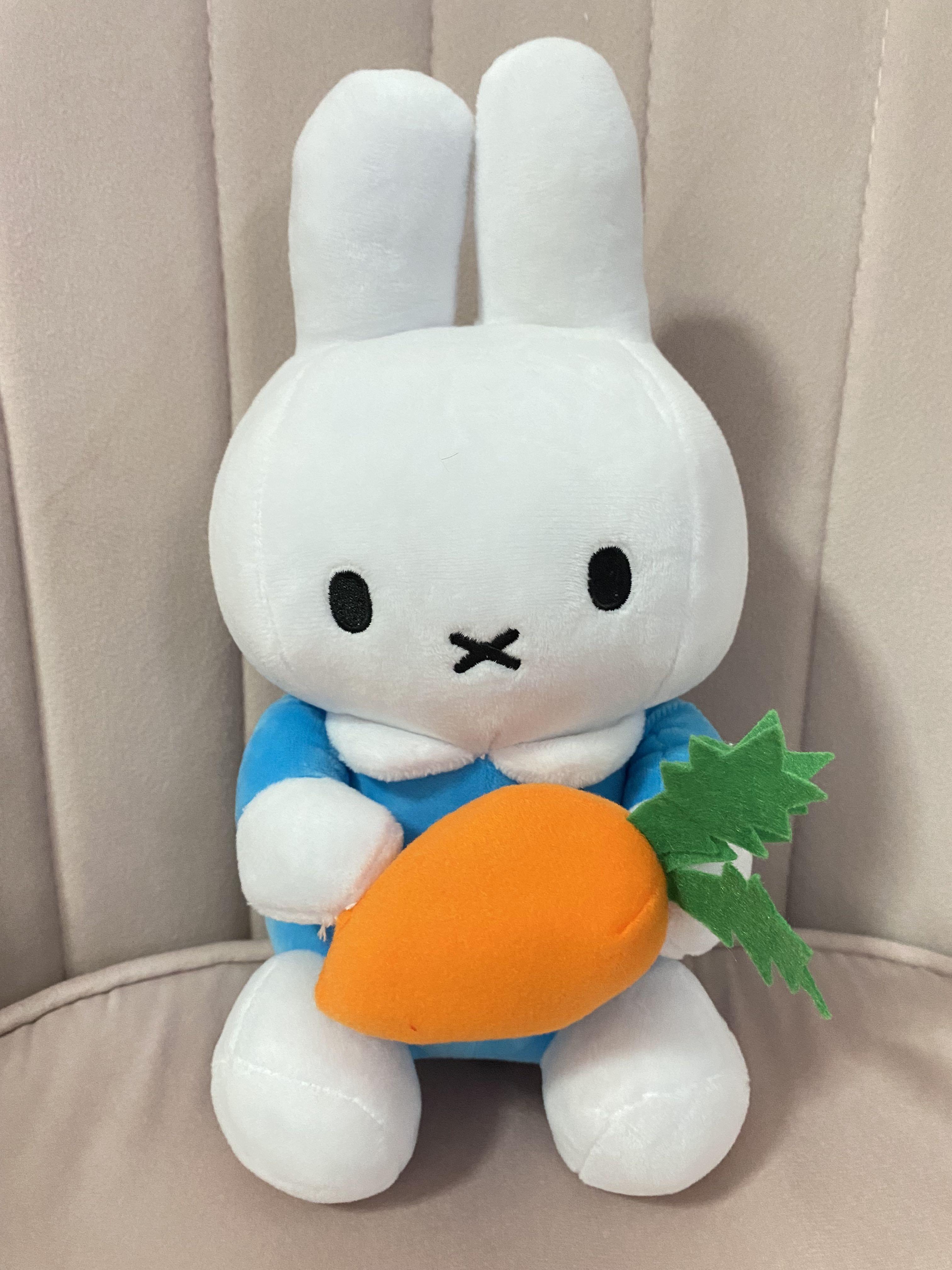 Miffy Rabbit Carrot Plush Toy, Hobbies & Toys, Toys & Games on Carousell