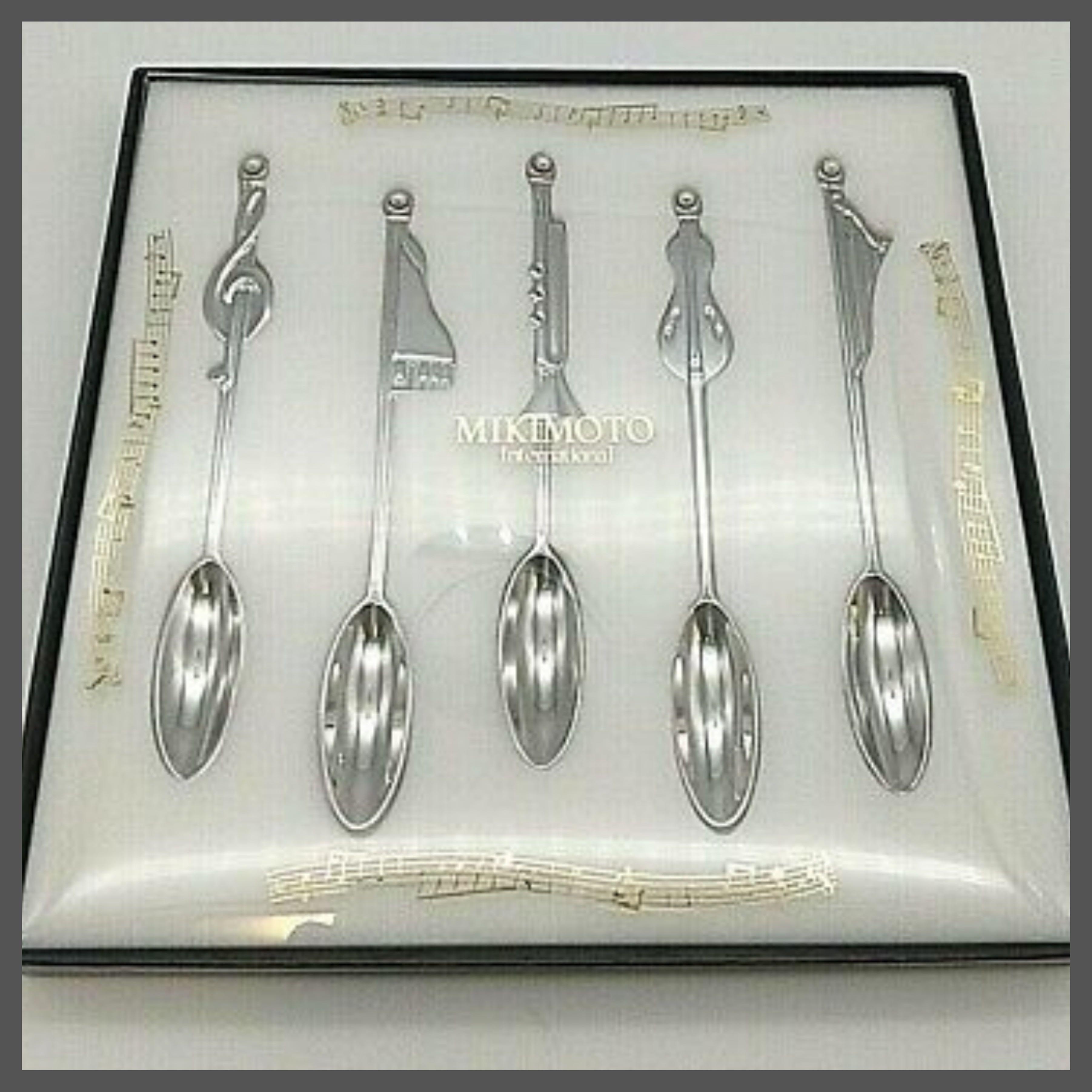Mikimoto - 5 Spoons with Pearl Set, Furniture & Home Living ...