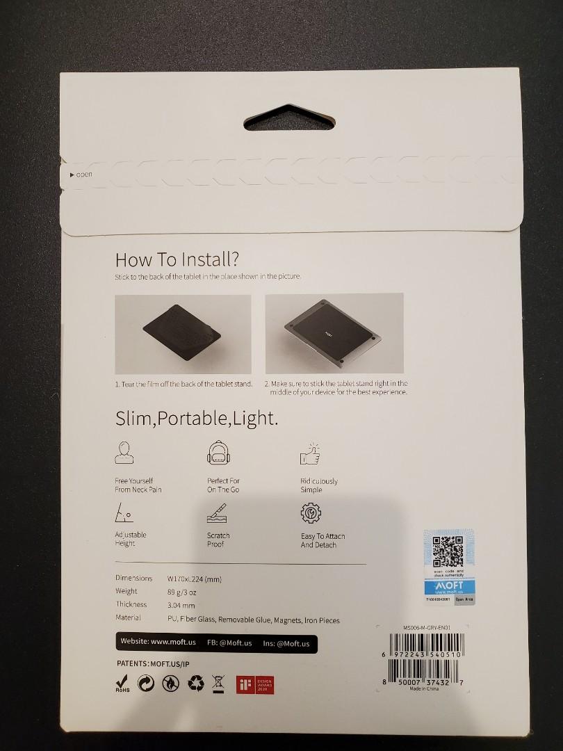 MOFT Air-flow Adhesive Foldable Laptop Stand, 電腦＆科技, 電腦周邊及配件, 其他 - Carousell