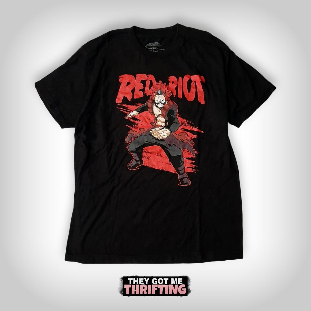MY HERO ACADEMIA: Eijiro "RED RIOT" Kirishima, Men's Fashion, Tops ...