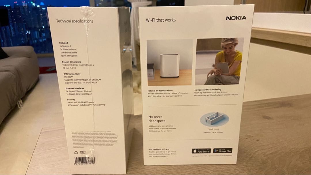 Nokia Mesh Router WIFI Beacon 1, Computers & Tech, Parts & Accessories ...