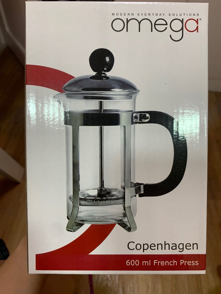 Omega Copenhagen 600ml French Press, TV & Home Appliances, Kitchen ...