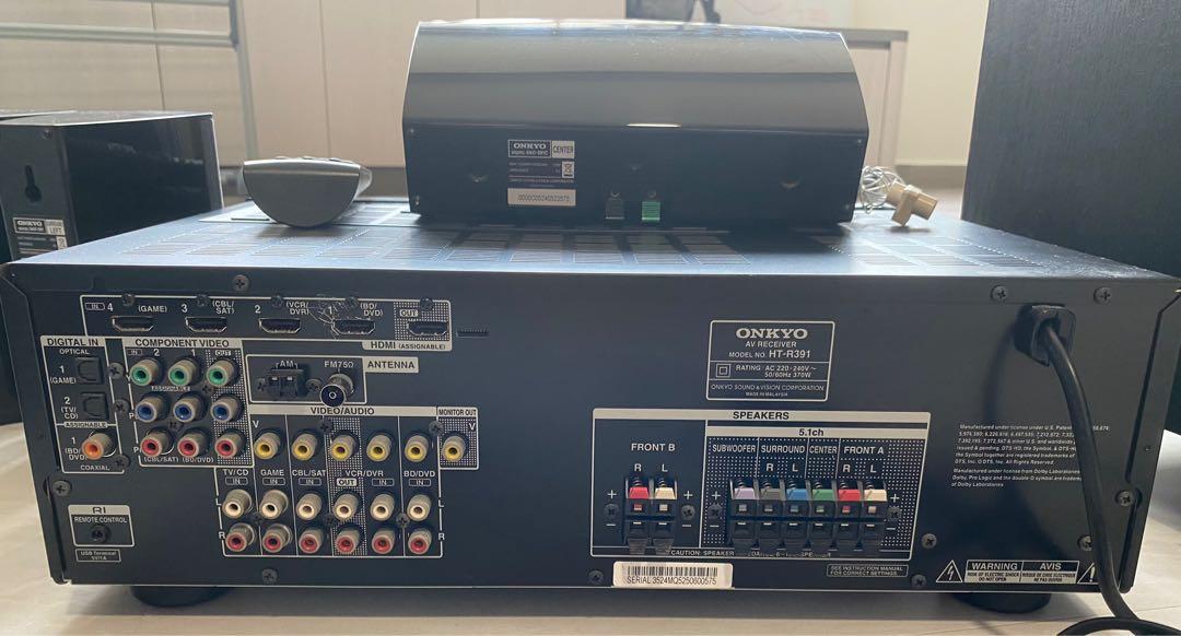 Onkyo HT-R391 5.1 Home Theater System, Audio, Soundbars, Speakers ...