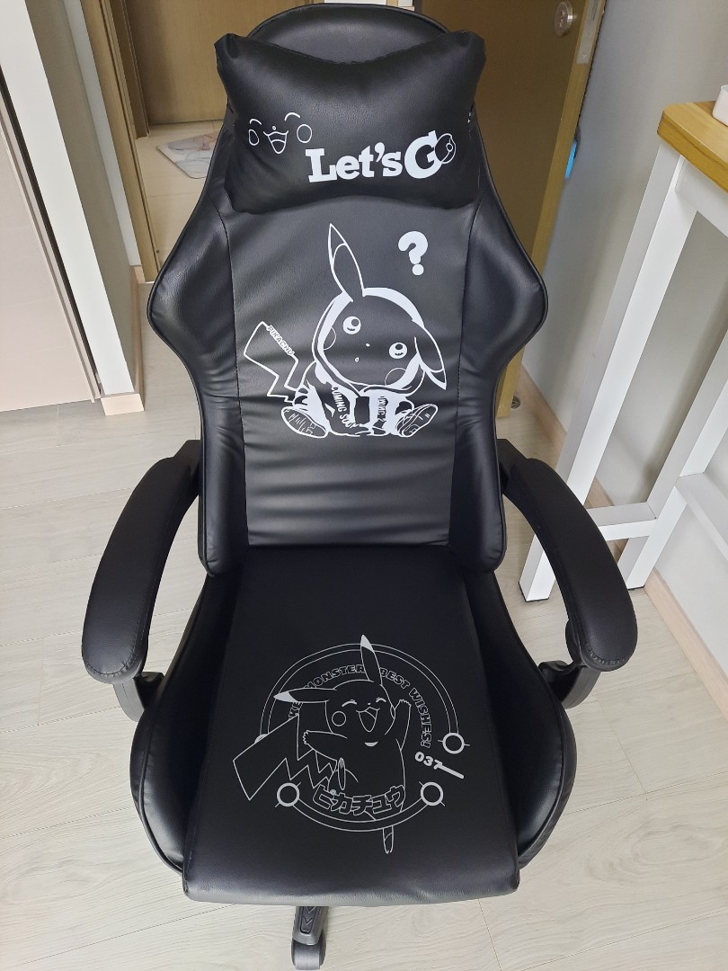 Pikachu Gaming Chair, Furniture & Home Living, Furniture, Chairs on ...