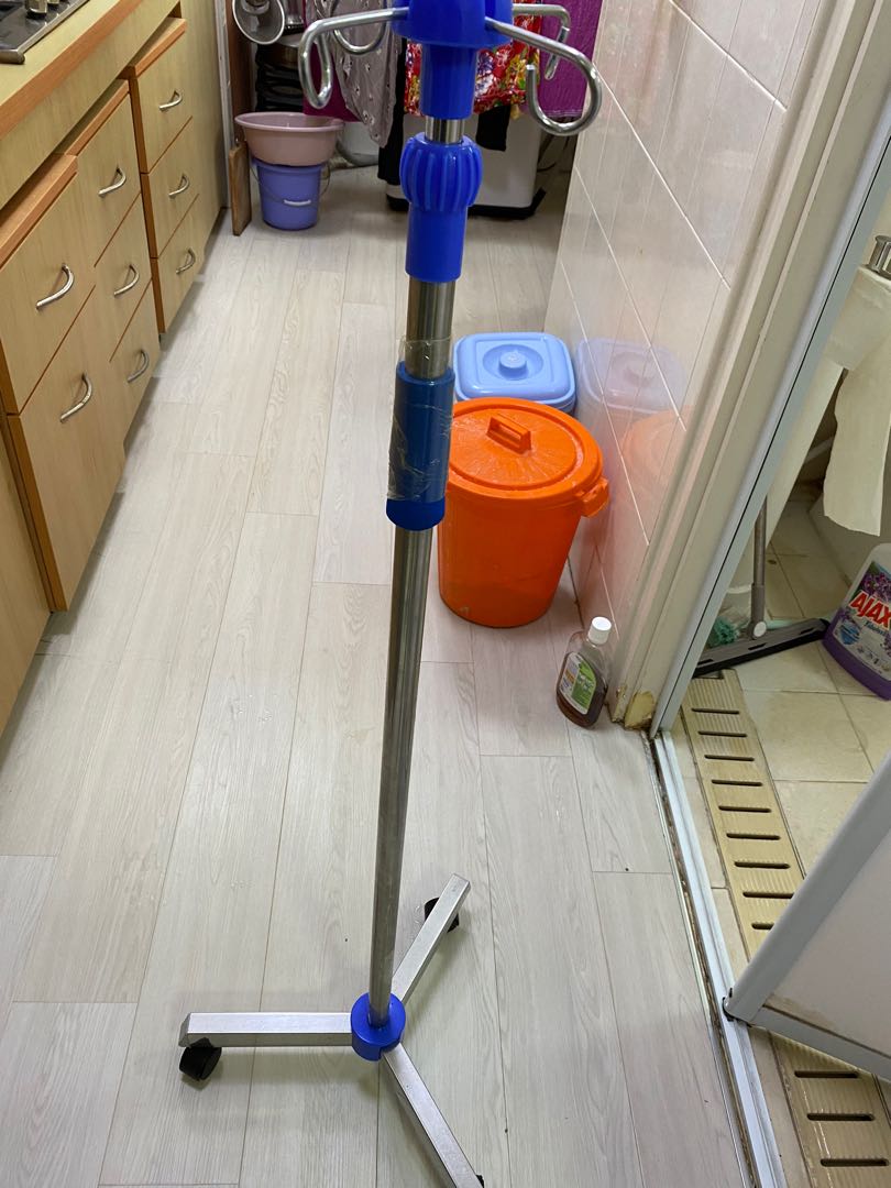 Portable Infusion drip stand, Health & Nutrition, Assistive ...