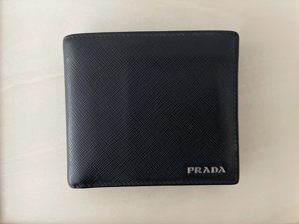 Prada Mens wallet bi-fold, Men's Fashion, Watches & Accessories ...