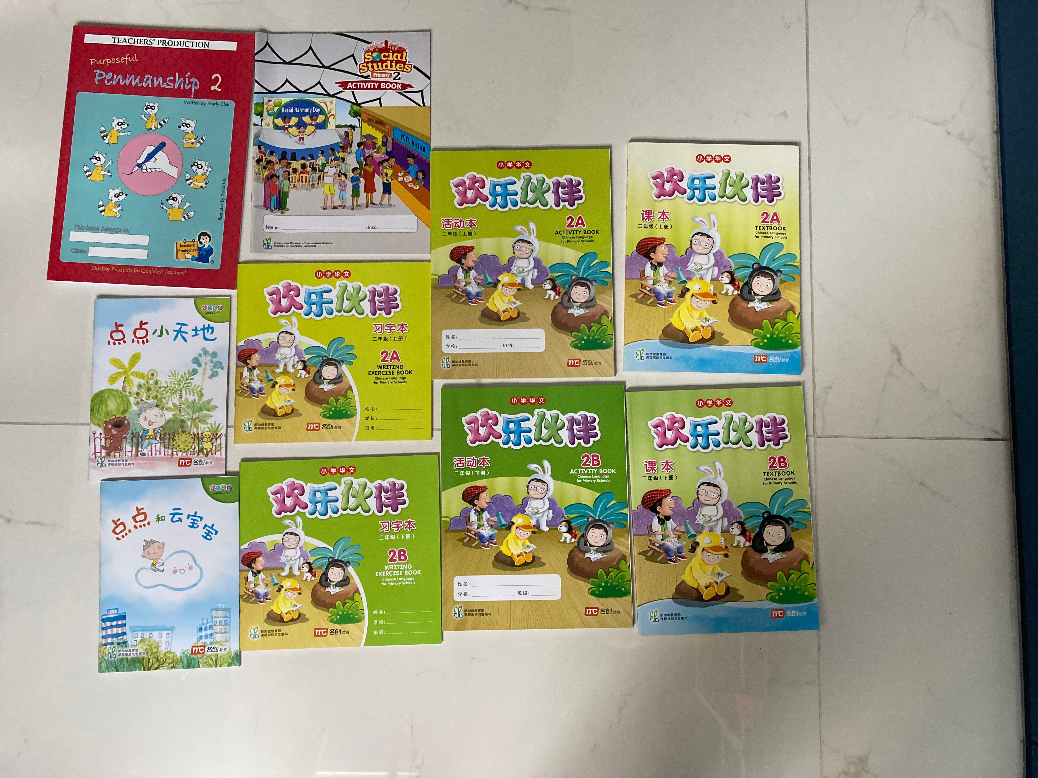 Primary 2 Chinese Textbooks / Penmanship / Social Studies, Hobbies ...