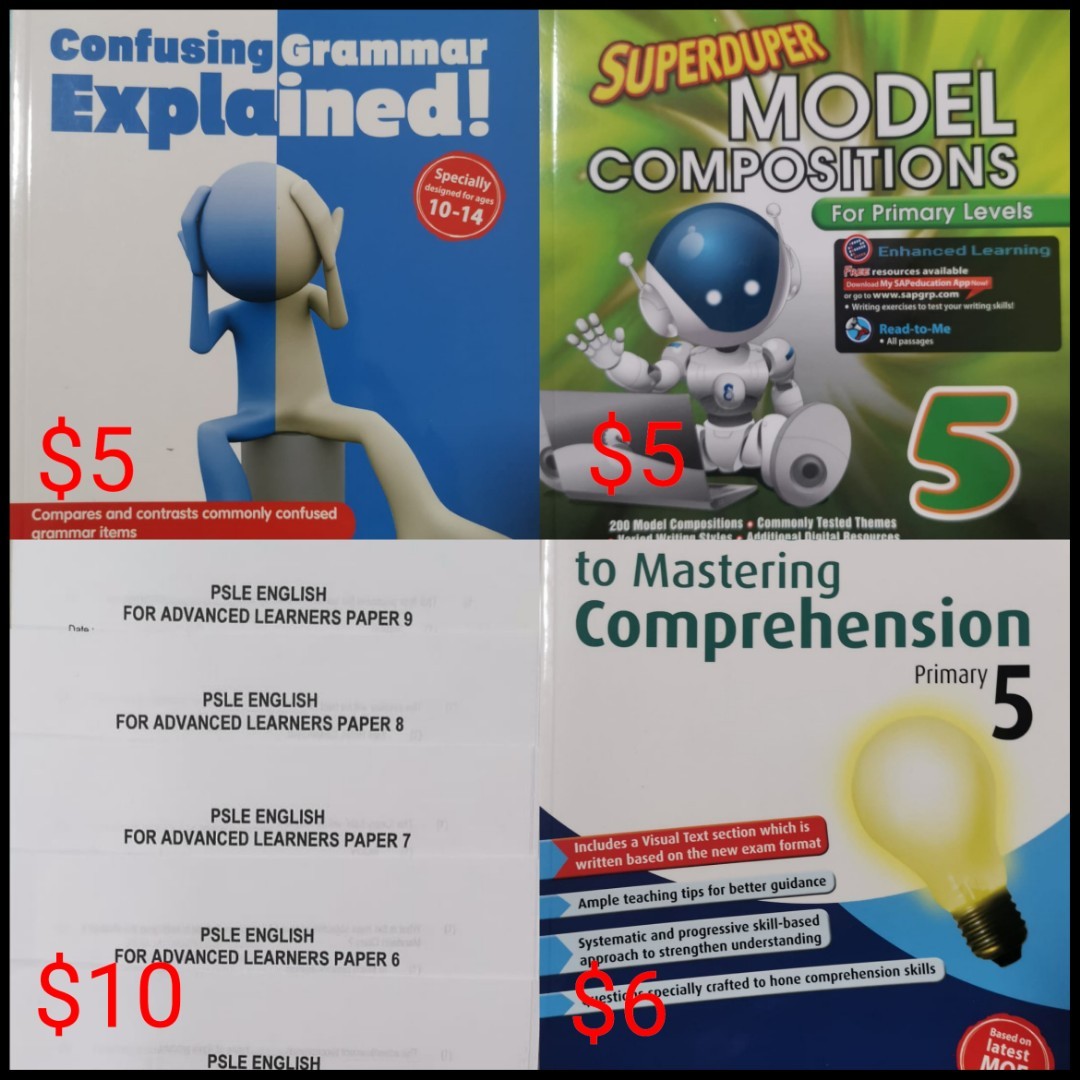 Primary School English Guides/papers/assignment books, Hobbies & Toys ...