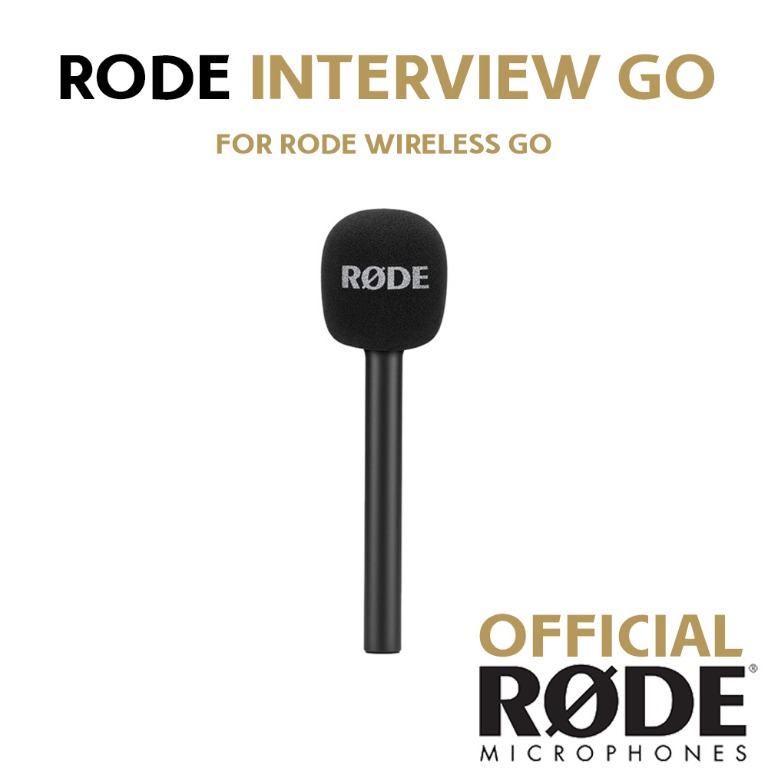 Rode Interview GO Handheld Mic Adapter for the Rode Wireless GO ...