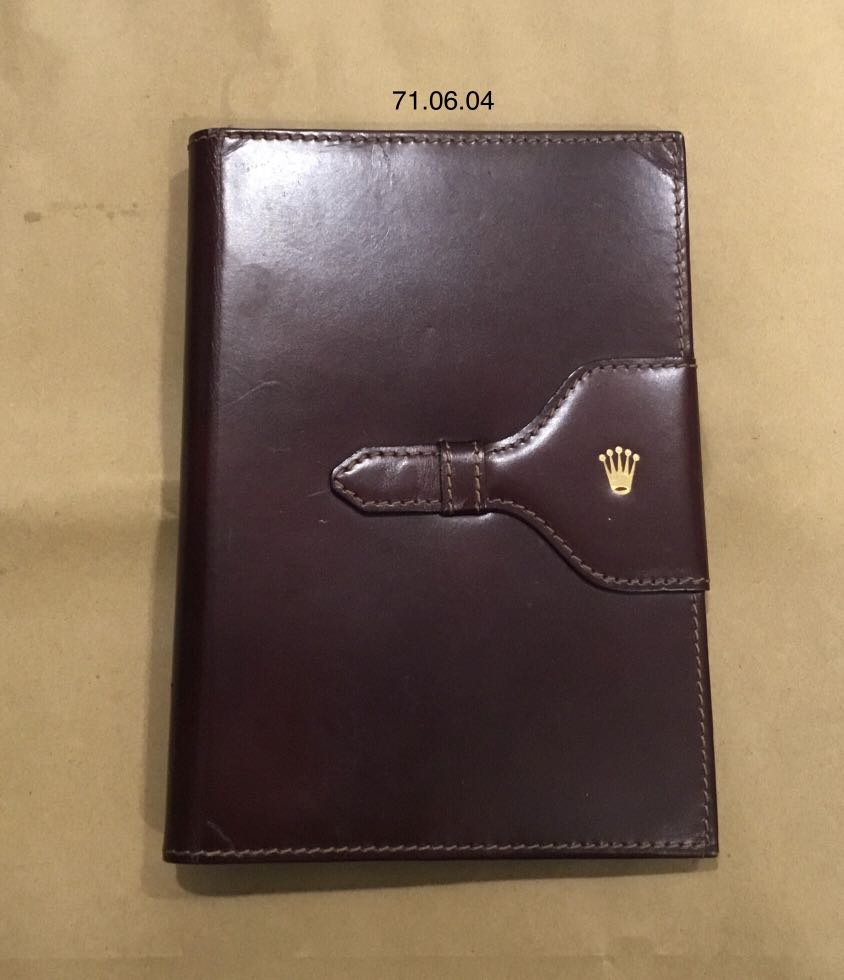 Rolex Block Notes Brown Leather, Luxury, Watches on Carousell