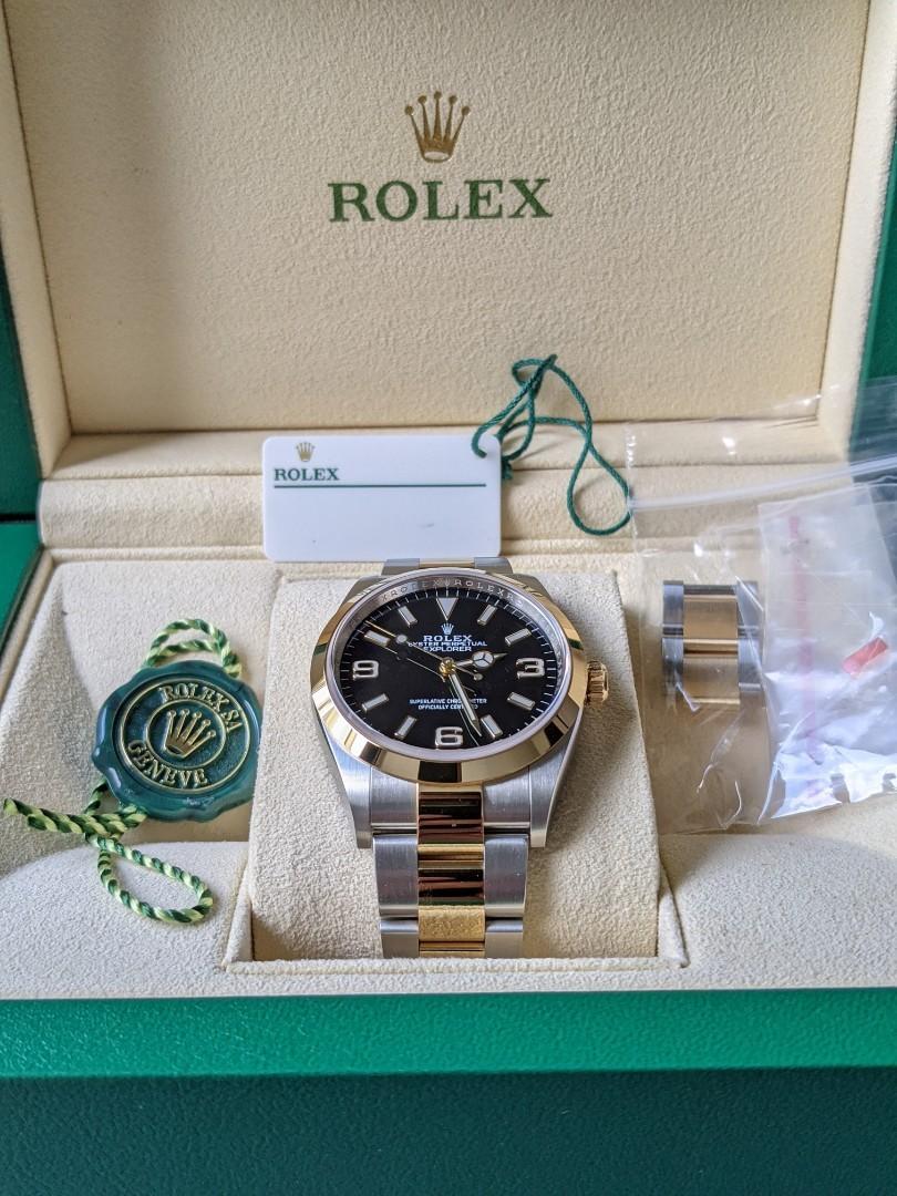 Rolex Explorer Two Tone 124273, Luxury, Watches on Carousell