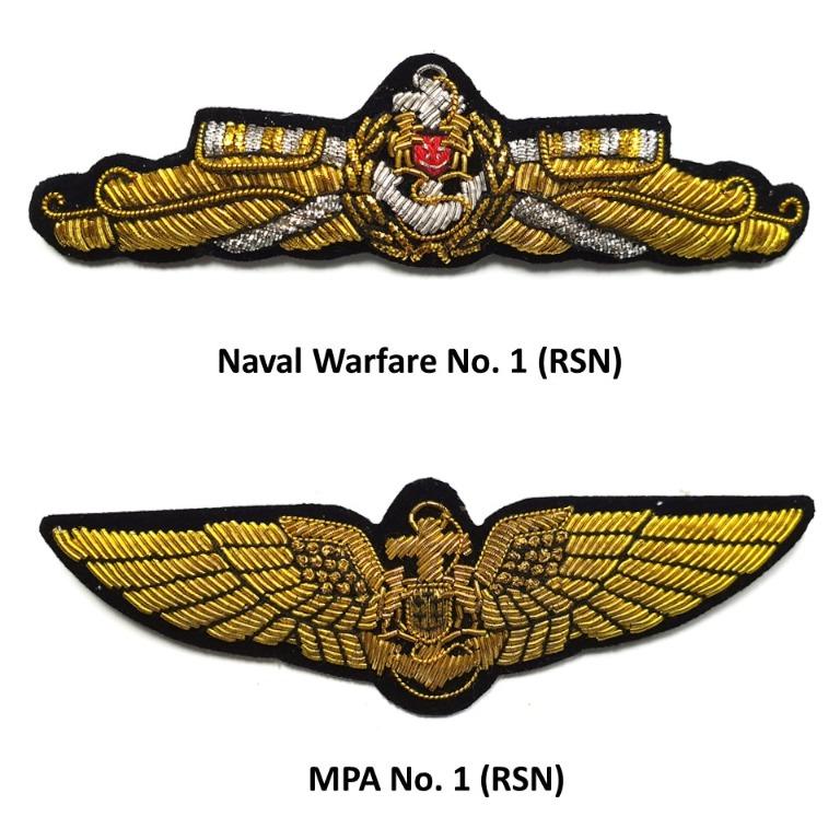 RSN Badges No.1 Naval Warfare / No.1 RSN MPA, Hobbies & Toys ...