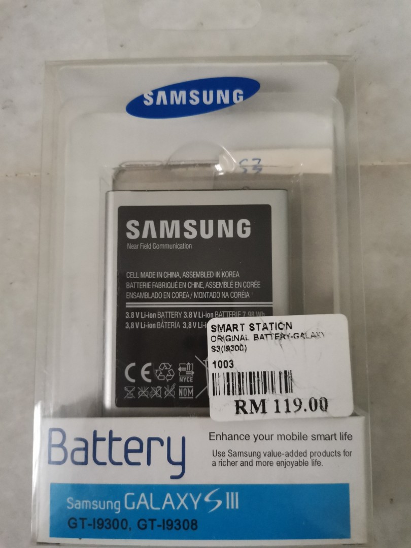 Samsung Galaxy S3 original battery, Mobile Phones & Gadgets, Mobile ...