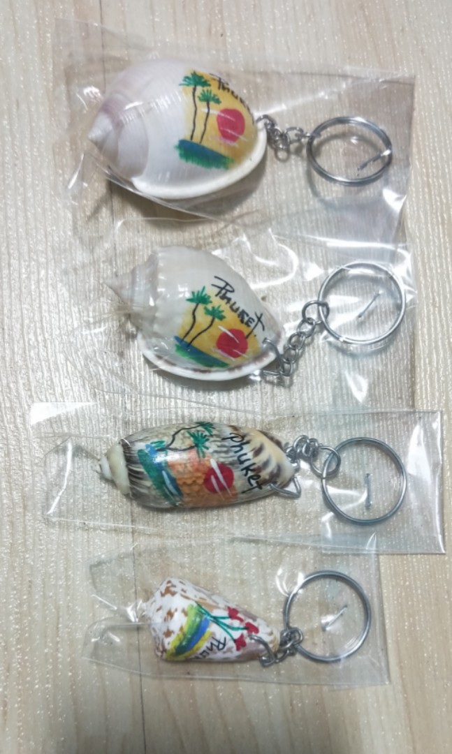 seashell keychain phuket, Hobbies & Toys, Stationery & Craft, Handmade ...