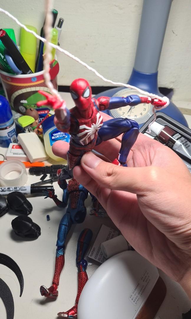 SHF Spider-Man Advanced Suit PS4 KO, Hobbies & Toys, Toys & Games on ...