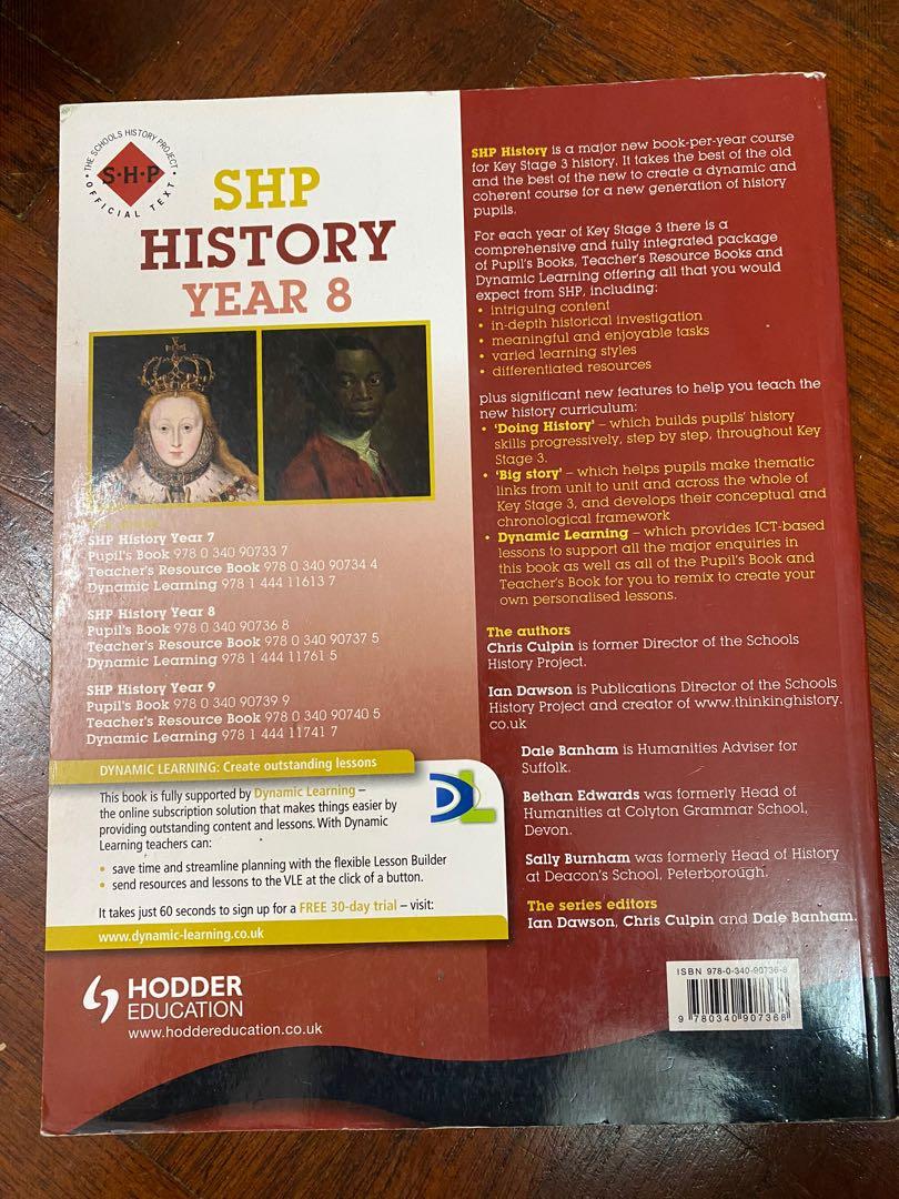 SHP History Year 8 (Hodder Education), Hobbies & Toys, Books ...