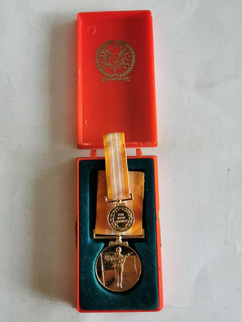 Singapore Armed Forces SAF good service medal, Hobbies & Toys ...