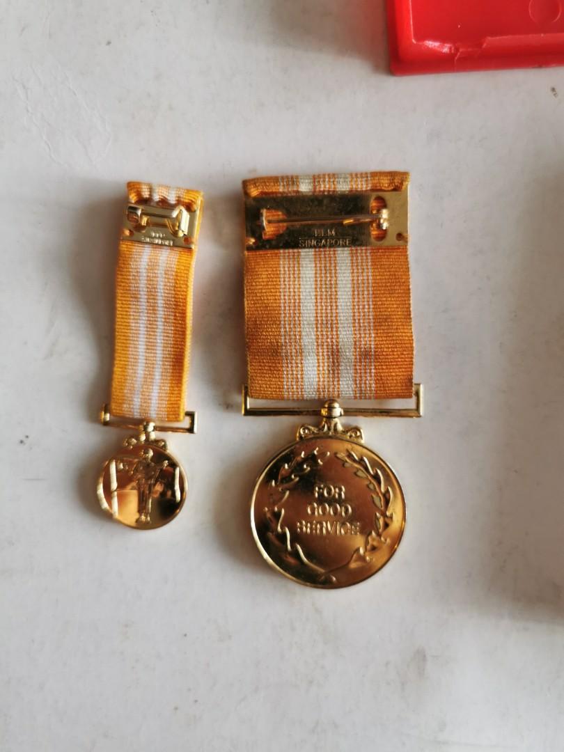 Singapore Armed Forces SAF good service medal, Hobbies & Toys ...