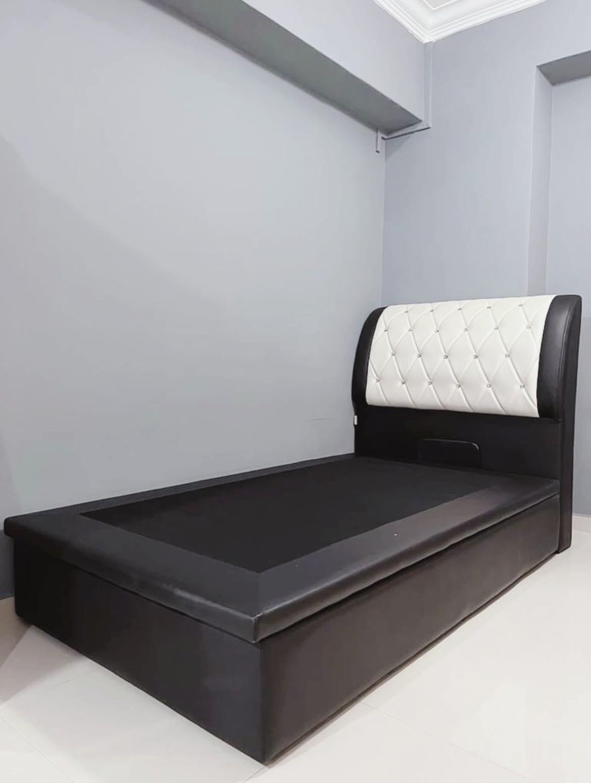 SUPER SINGLE STORAGE BED, Furniture & Home Living, Furniture, Bed ...