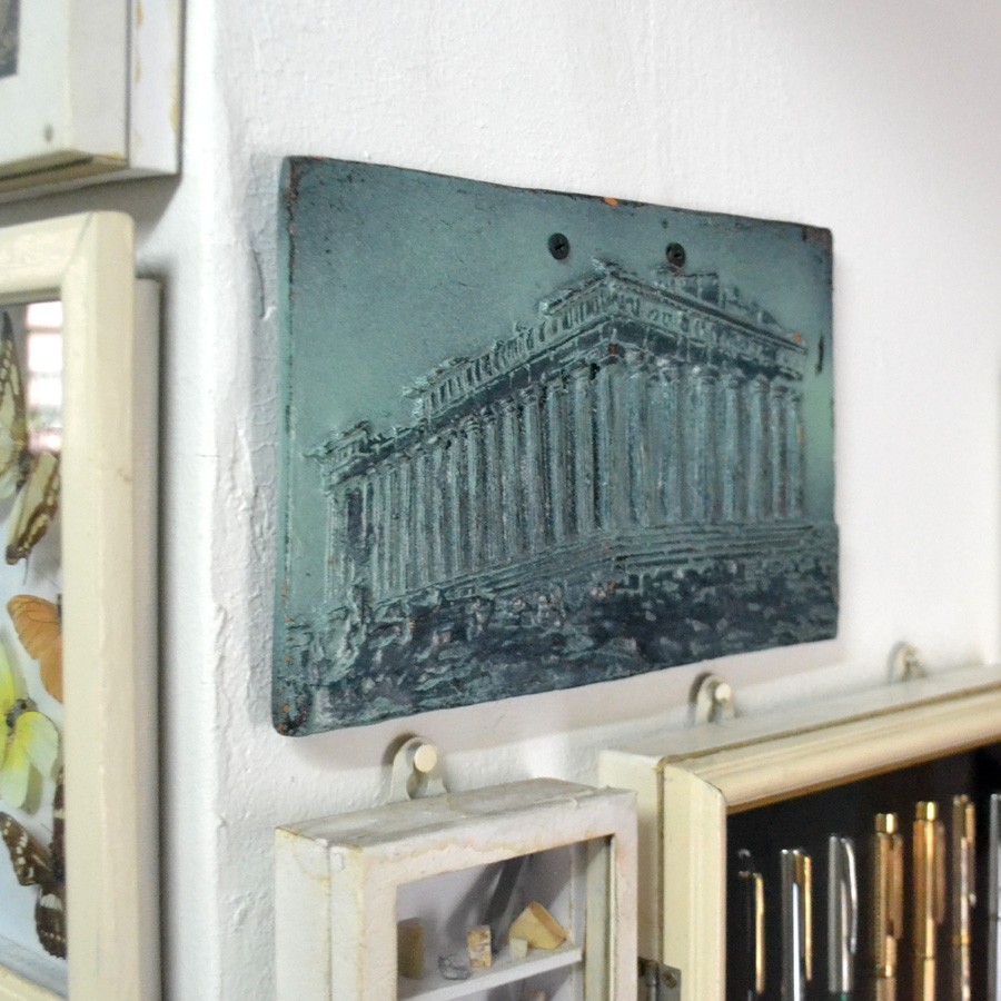 The Parthenon Acropolis Clay Relief Tablet, Furniture & Home Living ...