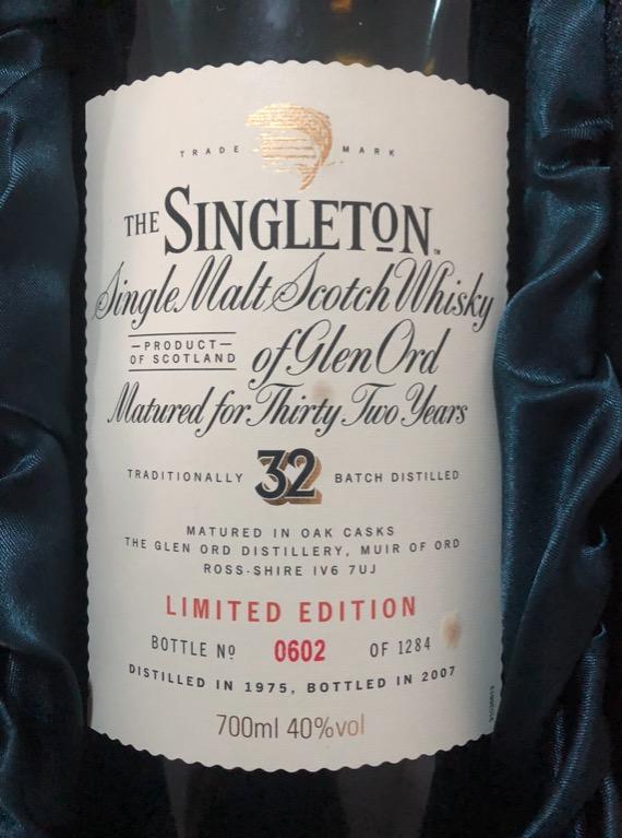 The Singleton 32 Limited Edition : Rare Collectible Single Malt Whisky ...