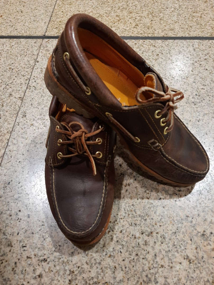 Timberland classic 3-eyelets moccasins w extra professionally sewn sole ...