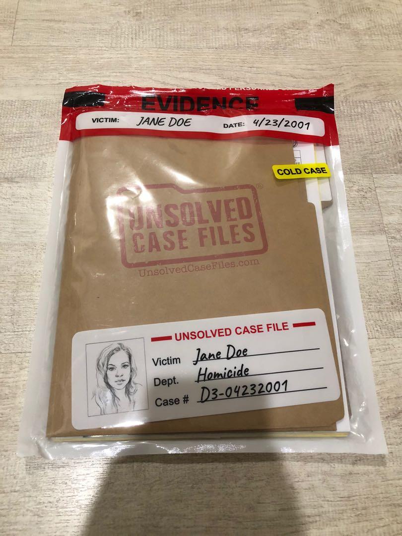 unsolved case files: jane doe, Hobbies & Toys, Toys & Games on Carousell