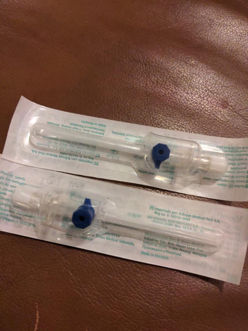 Vasofix Braunule IV dwelling canula (Braun), Health & Nutrition ...