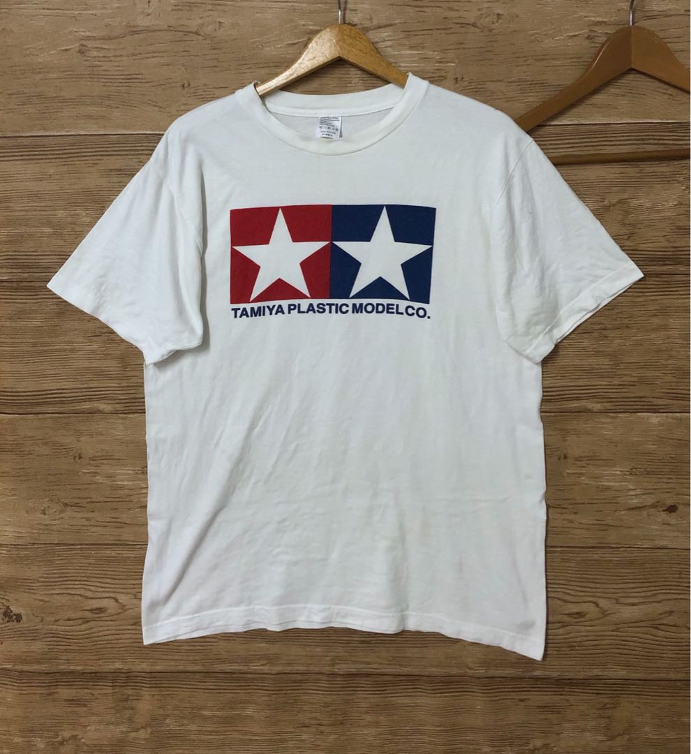 Vintage Tamiya T shirt L Spell out Mirror Logo, Men's Fashion, Tops ...