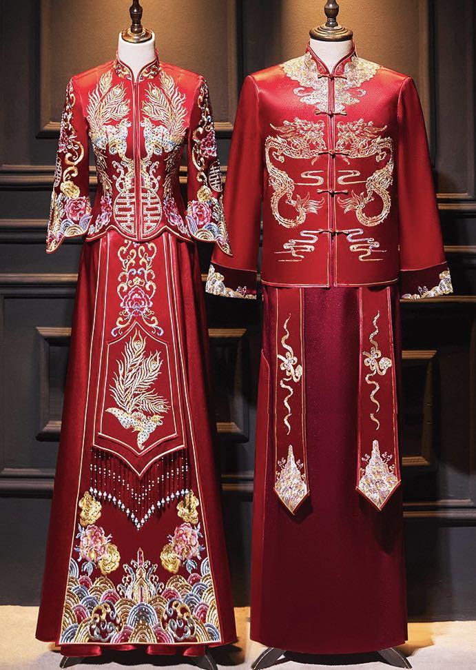 Wedding Kua /Xiu He Fu- 龙凤褂/秀禾服, Women's Fashion, Dresses & Sets ...