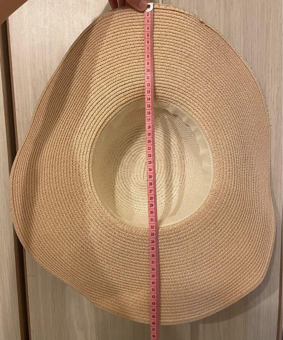 Wide bream Straw Beach Hat, Women's Fashion, Watches & Accessories ...