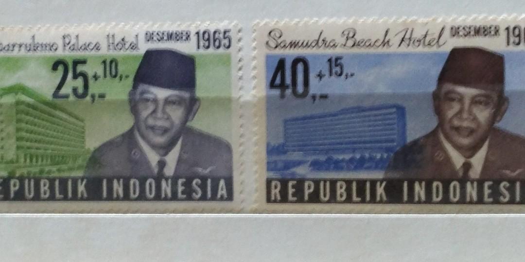 Vintage stamps#fyp 14 buah perangko bung karno,seri soekarno 1965 ...
