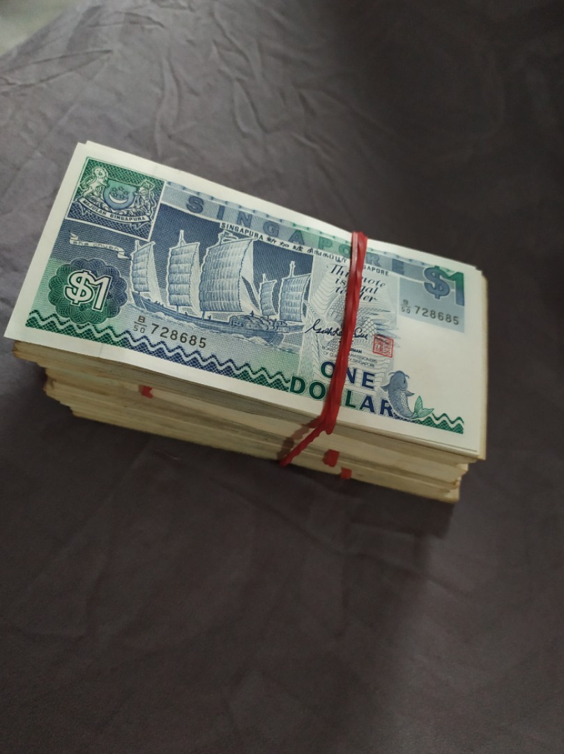 $1 One dollar Singapore Note SGD notes , Ship Series, Hobbies & Toys ...