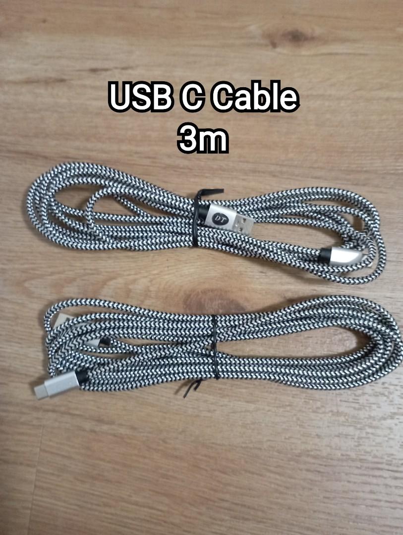 3m USB C Cable, Type C Charging Cable Braided, Mobile Phones & Gadgets ...