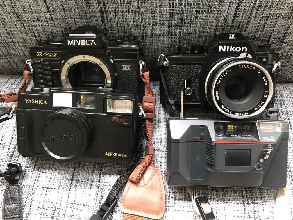 4 x Film Cameras for $250, Photography, Cameras on Carousell