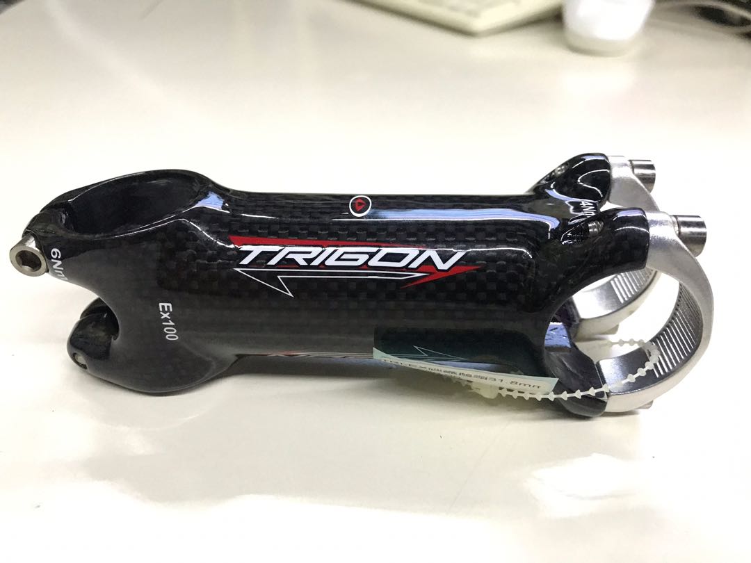 實體車店 台灣Trigon 碳纖維龍頭 鵝頸 公路車 山地車 小輪徑 Road Bike 用, 運動產品, 單車及配件, 單車 - Carousell