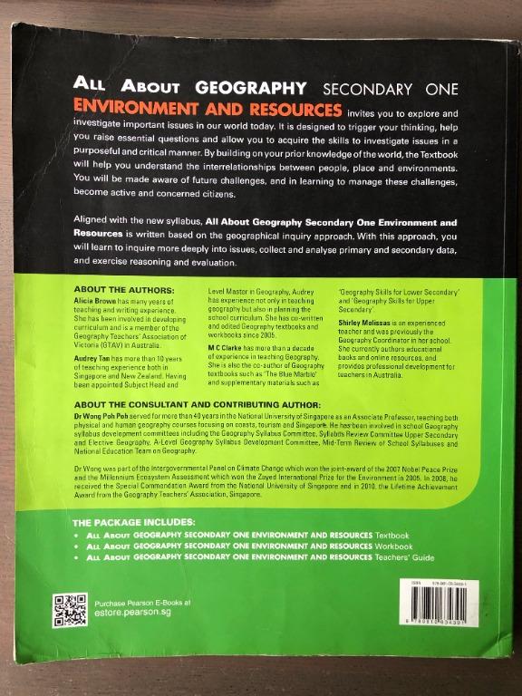 All About Geography Environment And Resources Secondary 1 Textbook ...