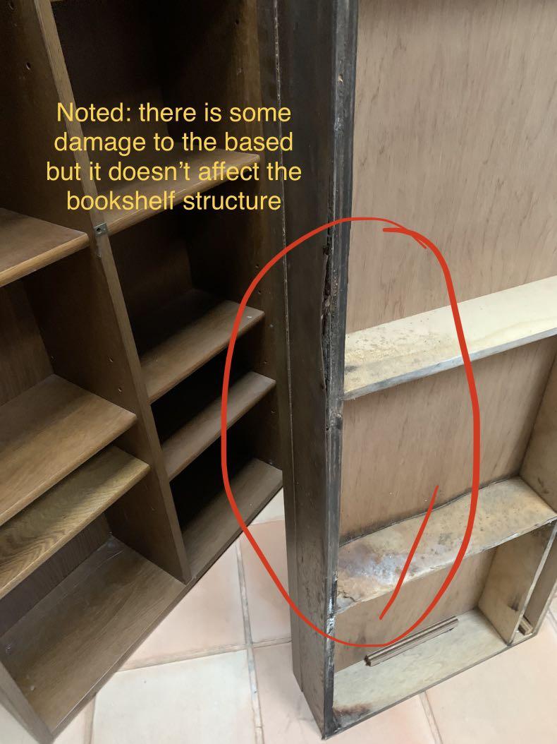 Bookshelf with double layer shelving, Furniture & Home Living ...