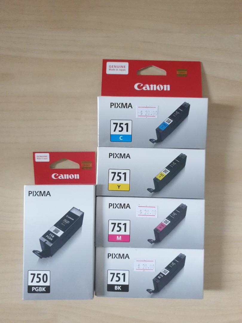 Canon Pixma Ink 751 / 750, Computers & Tech, Printers, Scanners ...