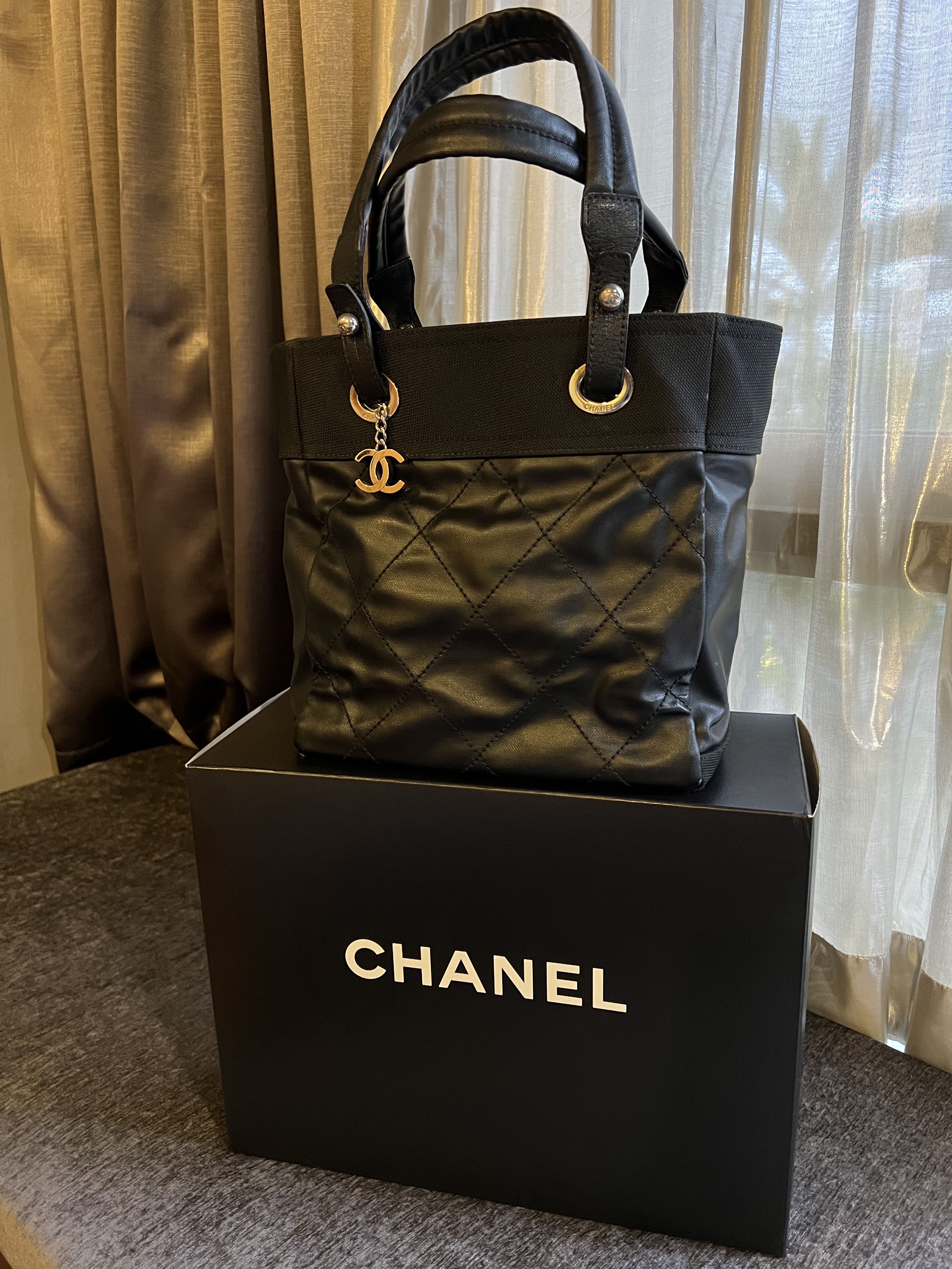 Chanel Biarritz Tote, Luxury, Bags & Wallets on Carousell