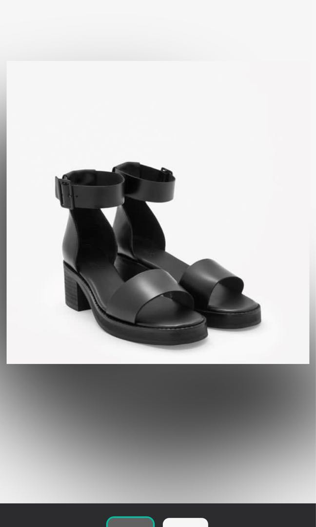 Cos sandal leather minimalist chunky, Women's Fashion, Footwear ...