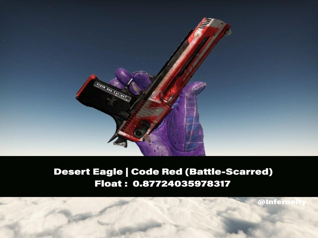 Desert Eagle Code Red BS CSGO SKINS KNIVES, Video Gaming, Gaming ...