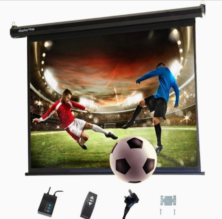 Display4top Electric 60" Projector Screen 4:3 Portable Foldable For ...