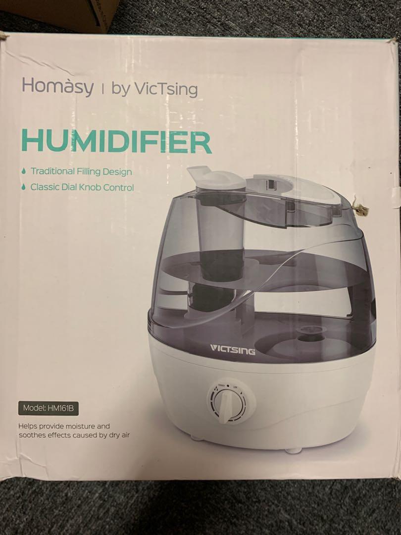 Homasy Victsing Upgraded Humidifier, 2.2L Cool Mist Ultrasonic ...