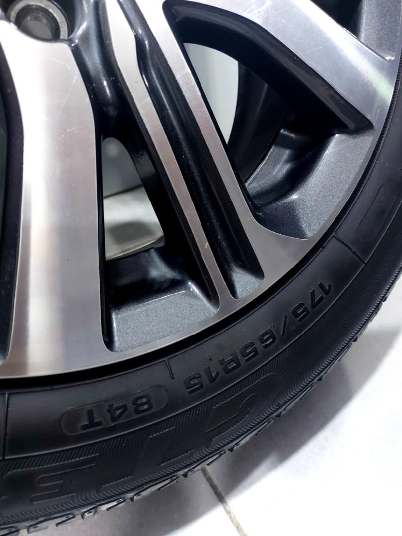 Rim Honda city 15" inch with tyre yaris myvi viva axia vios wira, Auto ...